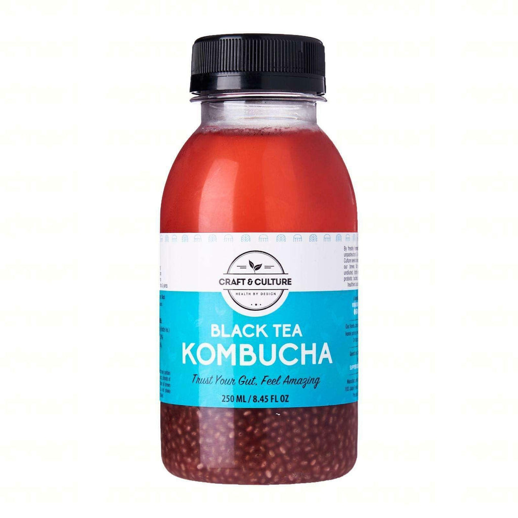 Craft & Culture Singapore Probiotics | Rose-Chia Black Tea Kombucha